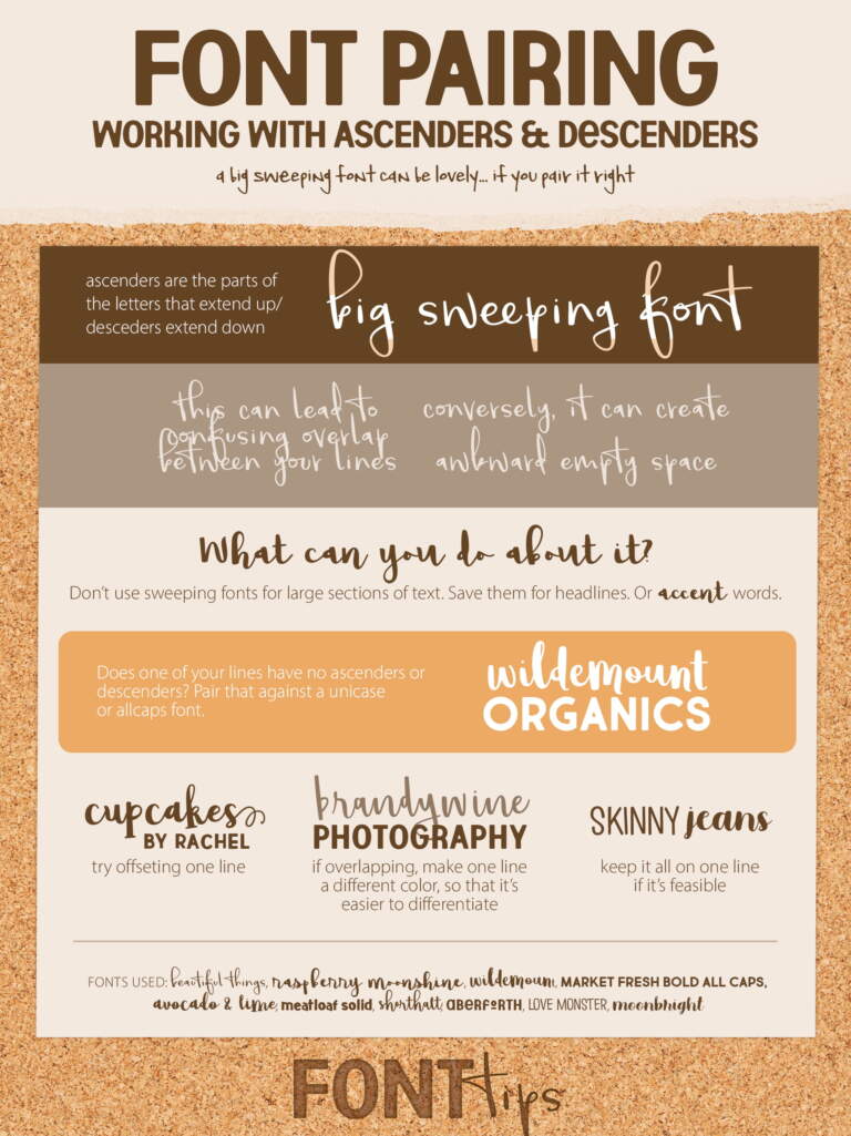 Font Pairing Guide | Line Spacing: 5 Quick Tips When Using Sweeping ...