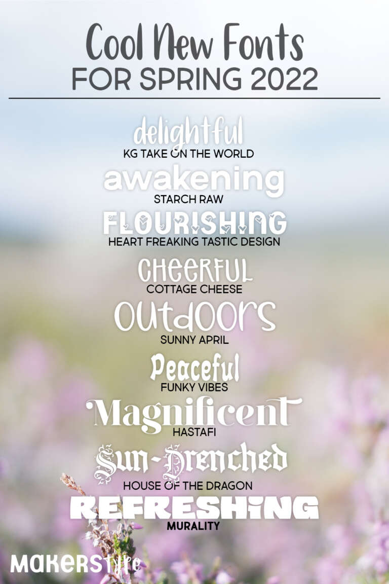 Our Coolest Fonts for early 2022 - MakersType