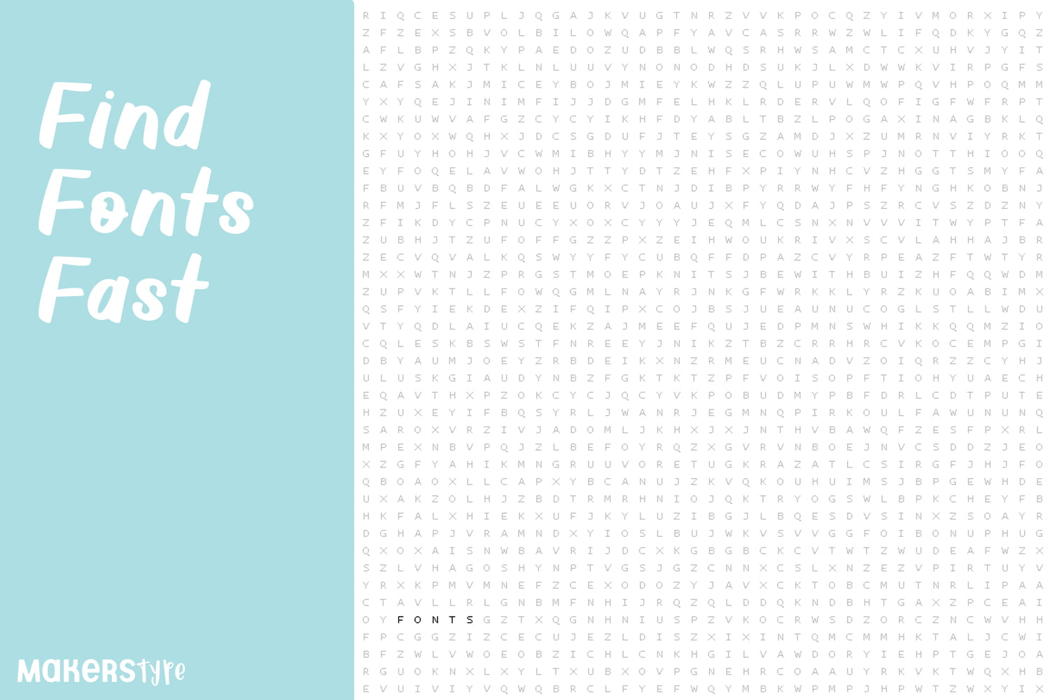 Find Fonts Fast - MakersType