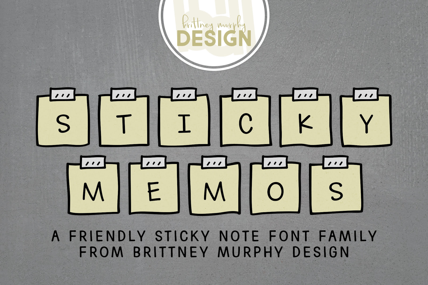 Sticky Memos Font - MakersType