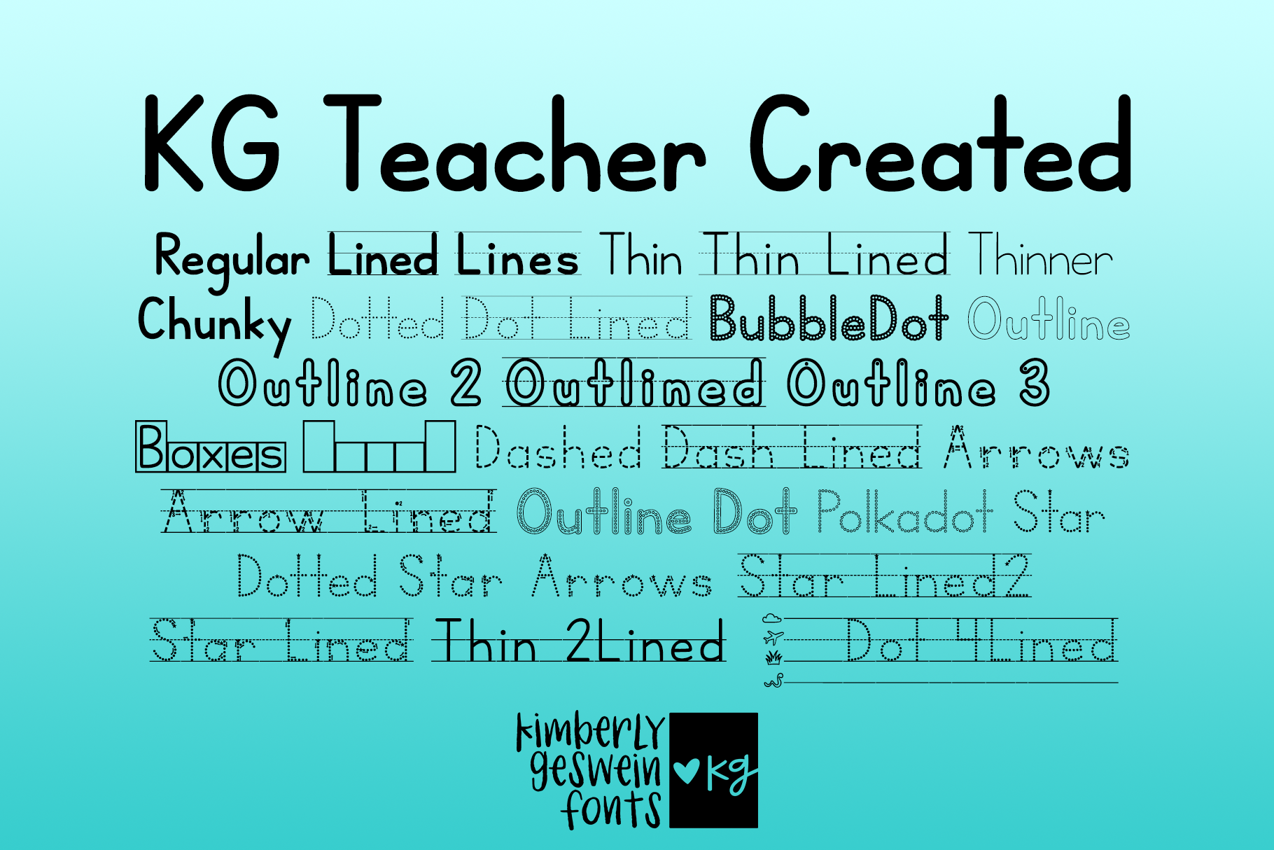 KG Teacher Created - MakersType